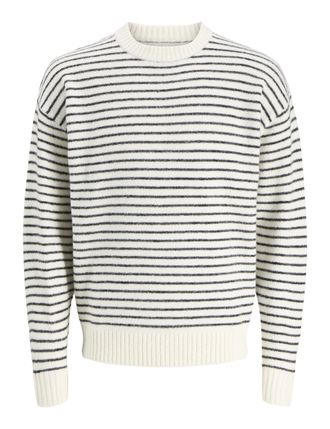 Jack & Jones Jjsoho Ollie Stripe Knit Crew Neck
