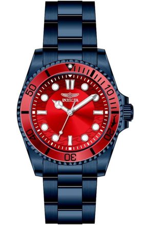 Invicta Pro Diver 50965 Herrenuhr - Quarzwerk - Edelstahl mit lila Zifferblatt - 43 mm
