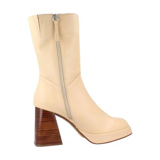 &Aacute;ngel Alarc&oacute;n Elegante Stiefeletten mit Absatz f&uuml;r Damen - - Shoes - Damen - Beige - 38 EU