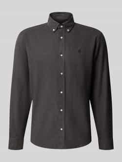 Mc Neal Regular Fit Freizeithemd aus reiner Baumwolle mit Label-Stitching
