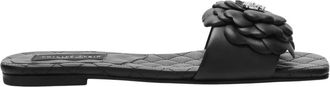 Philipp Plein Femme, Chaussures, Noir, Taille: 40 EU Flat Slides Flower
