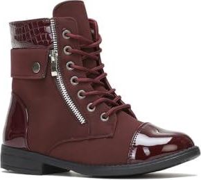 La Modeuse Bottines bi-mati&egrave;re &agrave; lacets