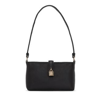 Karl Lagerfeld Portemonnaie - K/AUTOGRAPH SCHULTERBEUTEL MIT VORH&Auml;NGESCHLOSS - Gr. unisize - in Schwarz - f&uuml;r Damen