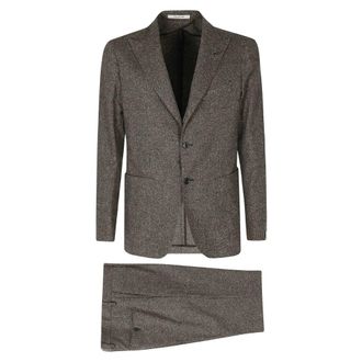 Tagliatore Homme, Costumes, Brun, Taille: M Abito Lana Seta 1 Pinces Donegal