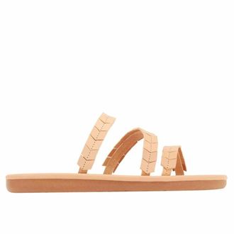 Ancient Greek Sandals Femme, Chaussures, Beige, Taille: 38 EU Sandales Plates en Cuir Grec Faites Main
