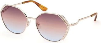 Guess Femme, Accessoires, Jaune, Taille: ONE Size Lunettes de soleil &agrave; monture en m&eacute;tal