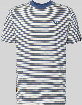 PME Legend T-Shirt im Allover-Look mit Rundhalsausschnitt