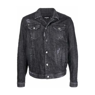 Dsquared2 Klassische Jeansjacke - - Jackets - Herren - Schwarzk - 2XL