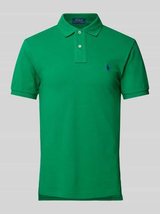 Polo Ralph Lauren Slim Fit Poloshirt mit Label-Stitching