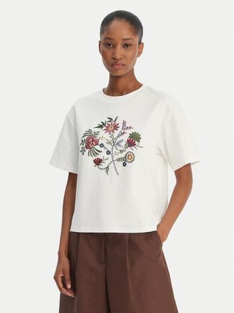 Max Mara T-Shirt Sabato 2615941112 Wei&szlig; Regular Fit