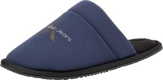 Calvin Klein Herren Hausschuhe Hotel Slipper mit Logo, Blau (Calvin Navy/Black), 40
