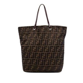 Fendi Sac cabas en toile Pre-owned - Femme - Pre-owned - Brun - Taille: ONE Size