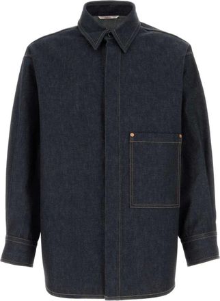 Valentino Garavani Homme, Chemises, Bleu, Taille: M Camicia in denim