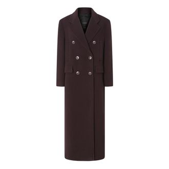 Pinko Pinko - Double-Breasted Manteaux - Femme - Manteaux - Brun - Taille: 38 FR