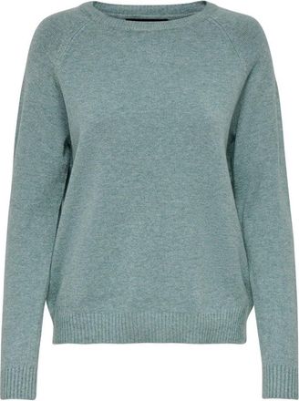 Only Damen Onllesly Kings L/S Knt Noos Pullover 15170427,Gr&uuml;n (Sea Moss Melange),3XL