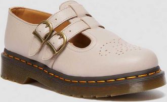 Dr. Martens 8065 Mary Jane Virginia Leder Schuhe in Creme, Gr&ouml;&szlig;e: 36