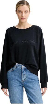 Marc O'Polo Femme, Sweatshirts et sweats &agrave; capuche, Bleu, Taille: 36 FR SweaT-shirt &agrave; logo