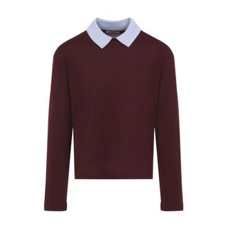 Jil Sander Polo en maille - Homme - Tops - Rouge - Taille: M