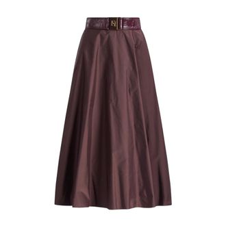 Elisabetta Franchi Rock mit G&uuml;rtel und Stil Go13857E2-Ea4 - - Skirts - Damen - Rot - M