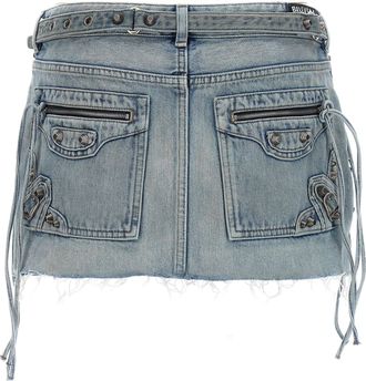 Balenciaga Mini Skirt - Light Blue