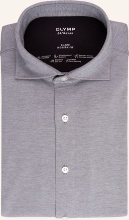 Olymp Jerseyhemd Luxor 24/Seven Modern Fit grau