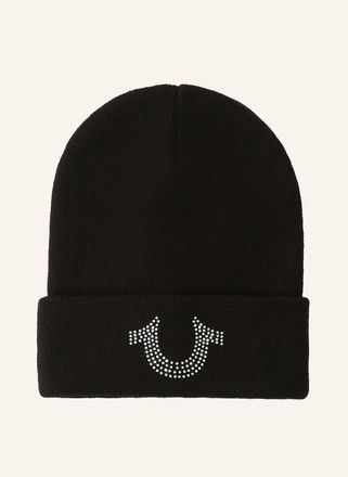 True Religion Beanie Crystal schwarz
