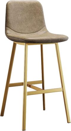 Generic Barhocker mit R&uuml;ckenlehne, 150 kg belastbar, aus PU-Leder, ideal f&uuml;r K&uuml;cheninseln; gepolsterte Barhocker mit Fu&szlig;st&uuml;tze; Esszimmerst&uuml;hle f&uuml;r die Bar