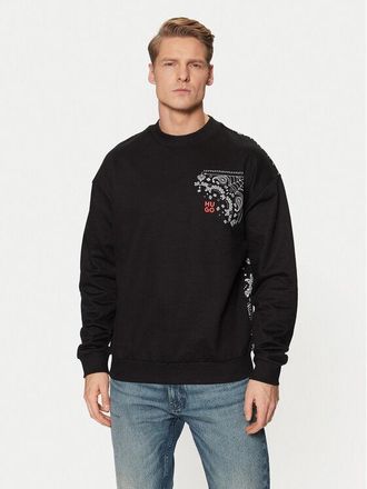 HUGO BOSS Sweatshirt Derumkek 50532094 Schwarz Relaxed Fit