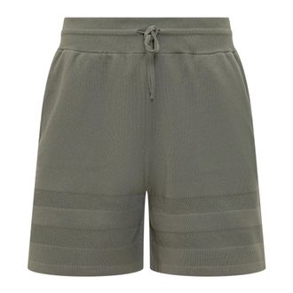 Givenchy Bermuda-Shorts mit Signatur - - Shorts - Herren - Gr&uuml;n - S