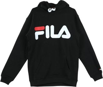 Fila Klassisches Logo Hoody in Schwarz - - Sweatshirts & Hoodies - Herren - Schwarzk - S