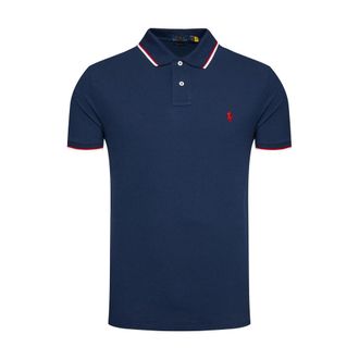 Polo Ralph Lauren Homme, Tops, Bleu, Taille: 2XL Polo en piqu&eacute; de coton
