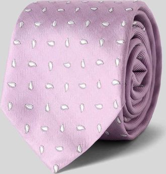 Gierremilano Seidenkrawatte aus reiner Seide mit Allover-Stitching (7,5 cm)