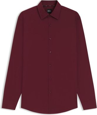 HUGO BOSS B&uuml;gelleichtes Stretch-Hemd, Slim Fit in