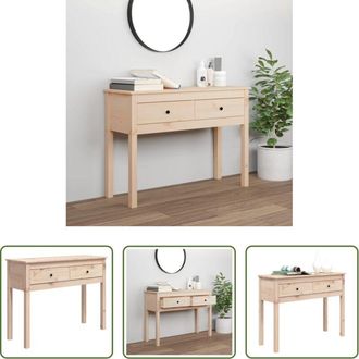 vidaXL vidaXL Beistelltisch - Konsolentisch 100x35x75 cm Massivholz Kiefer