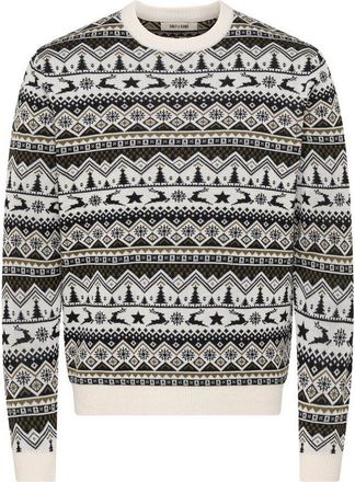 Only & Sons Rundhalspullover ONSX-MAS 2 CREW REG Weihnachten, Kunstfaser, regular fit