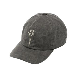 Rick Owens Cap mit gebogenem Schirm - - Accessories - Herren - Grau - L