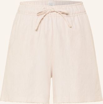 Schiesser Lounge-Shorts Mix+Relax Mit Leinen beige