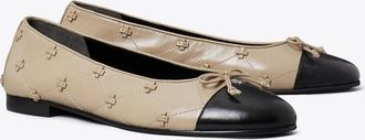 Tory Burch Bunny Knot Ballerina mit Zehenkappe
