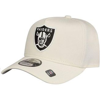 New Era 9Forty A-Frame Cap - Las Vegas Raiders Chrome White