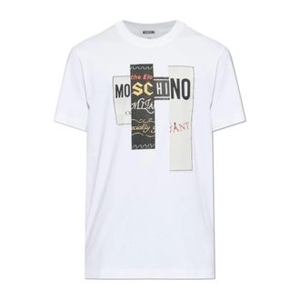 Moschino T-Shirt mit buntem Print - - Tops - Herren - Wei&szlig; - S