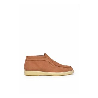 Santoni Polacchino in Suede Martellato - - Shoes - Damen - Braun - 35 1/2 EU