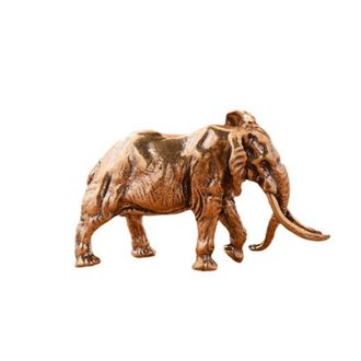 Generic Messing-Mammut-Figuren, Metall-Tier-Elefant-Statue, Skulptur, Schreibtisch-Ornament, Sandtisch, Bonsai, Mikro-Landschaftsdekoration, Zubeh&ouml;r