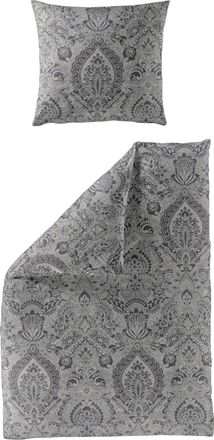 BIERBAUM Bettw&auml;sche Biber grau (3846-10) (1 x 80x80 + 1 x 135x200 cm)