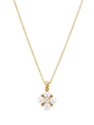 David Yurman collier Renaiss en or 18ct pav&eacute; de diamants