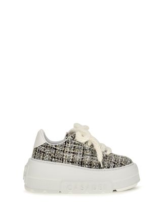 Casadei Womens Sneakers Nexus Boucl&eacute; Ivory-White Upper: Fabric Trainers Ivory/white