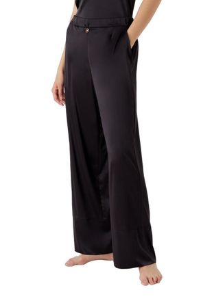 Emporio Armani Damen Emporio Armani Womens Loose Fit Eternal Lace Sweatpants, Schwarz, XL EU