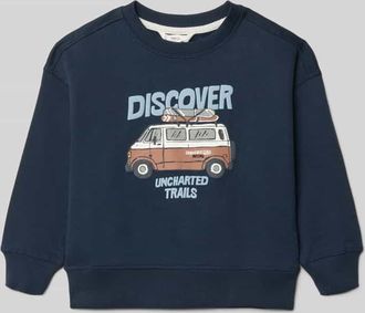 Mango Sweatshirt mit Motiv-Print Modell bertoii