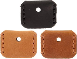 Exceart 3 StüCk Leder SchlüSselkappen Handgefertigt Vintage SchlüSselhüLlen FüR AutoschlüSsel Schutz Mit Kreativem Design in Schwarz, Braun Und Camel