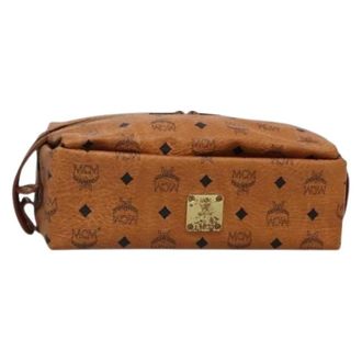 MCM Pochette en plastique Pre-owned - Femme - Pre-owned - Brun - Taille: ONE Size