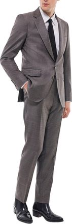 Fursac Costume ajust&eacute; en laine Prince de Galles - Taille 44 - Homme